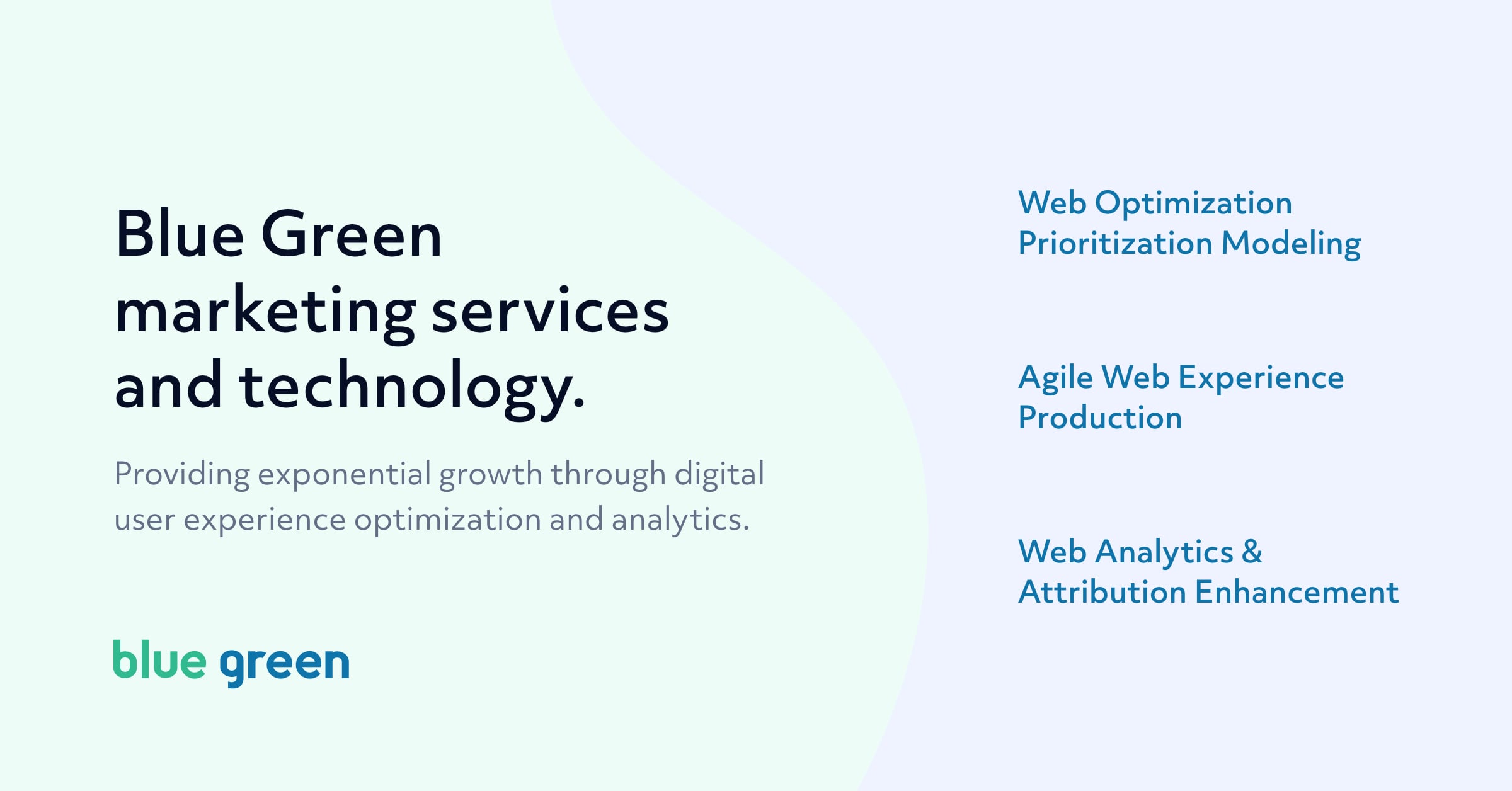 Marketing Optimization & Technology - Blue Green Brands